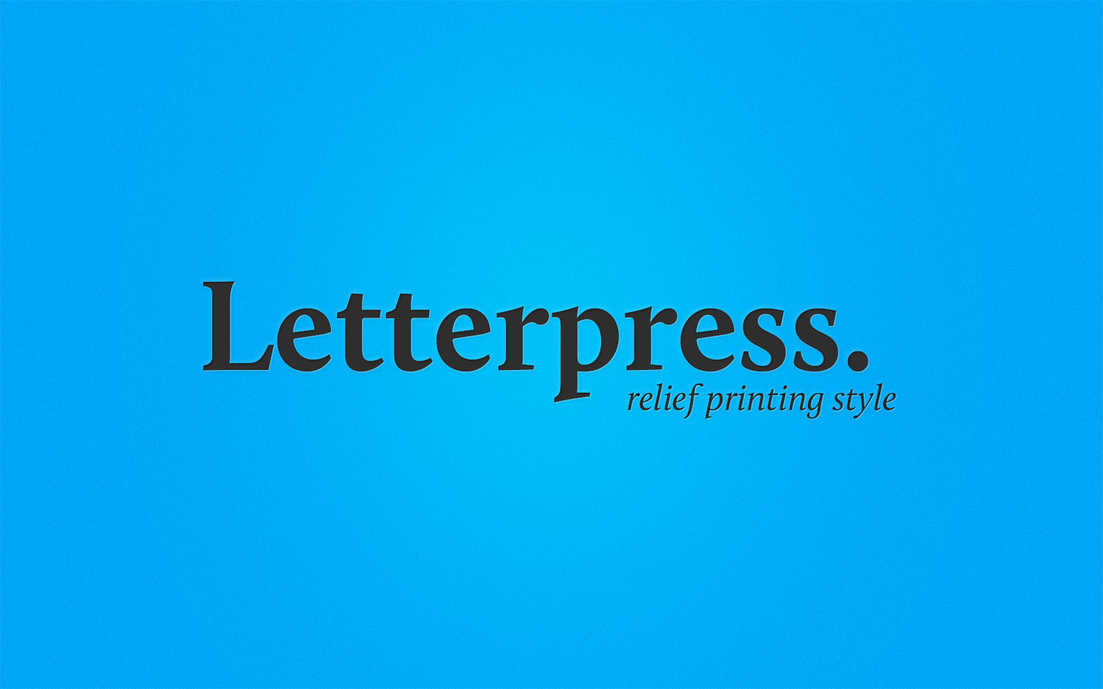 Letterpress Style (PSD File) | PSDchat
