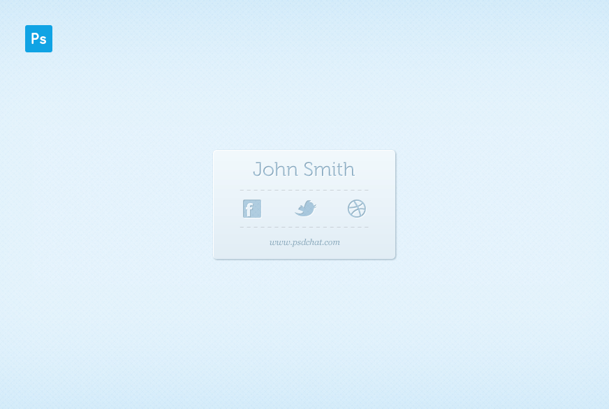 Freebie: Mini vCard | PSDchat
