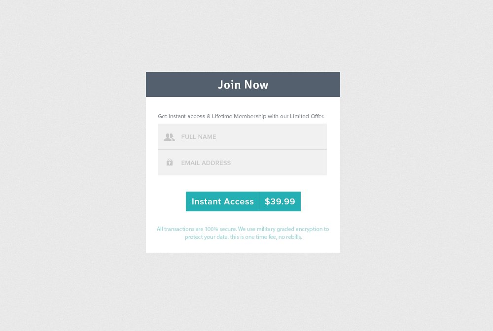 UI Element: Call to Action Form | PSDchat