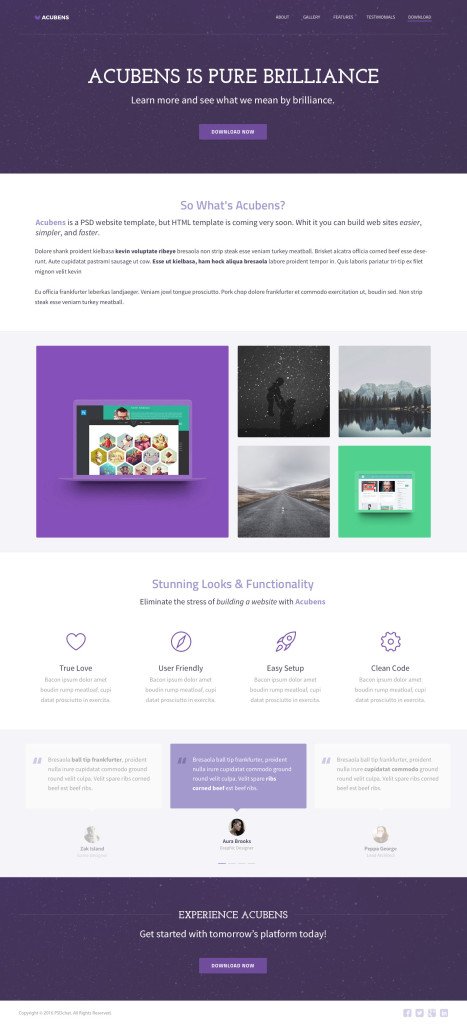 Template: Acubens v2 | PSDchat