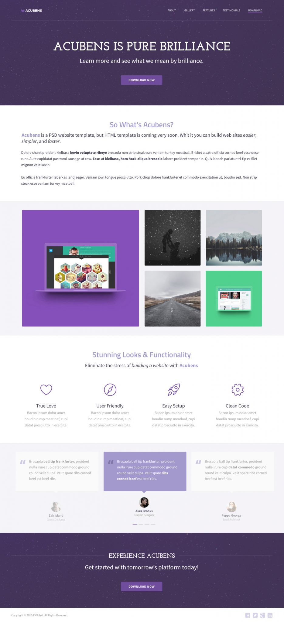 Template: Acubens v2 | PSDchat